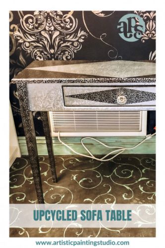 Upcycled Sofa Table – Artistic Painting Studio