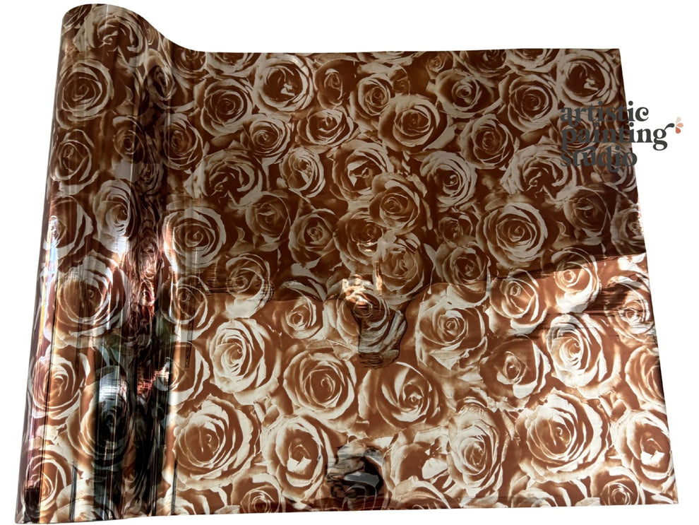 Bronze Roses Foil (Distressed Release) – Artistic Painting Studio