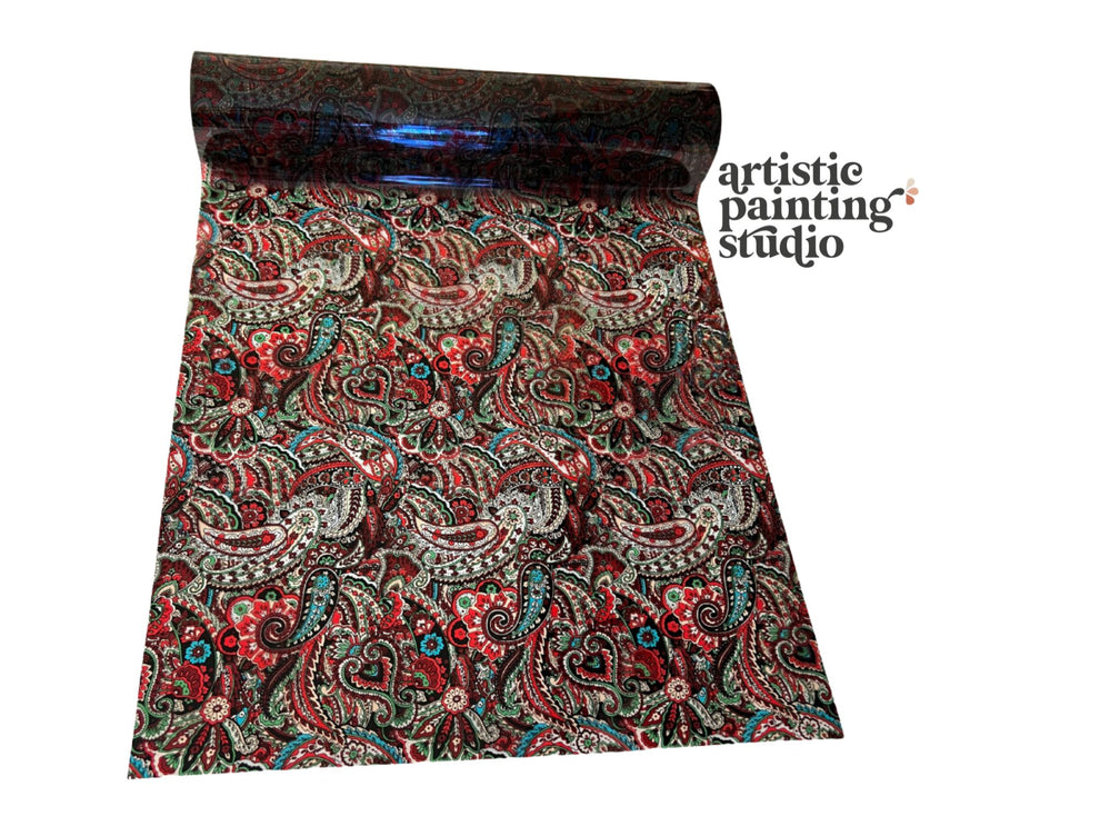 Moxie Paisley Foil (transparent) – Artistic Painting Studio