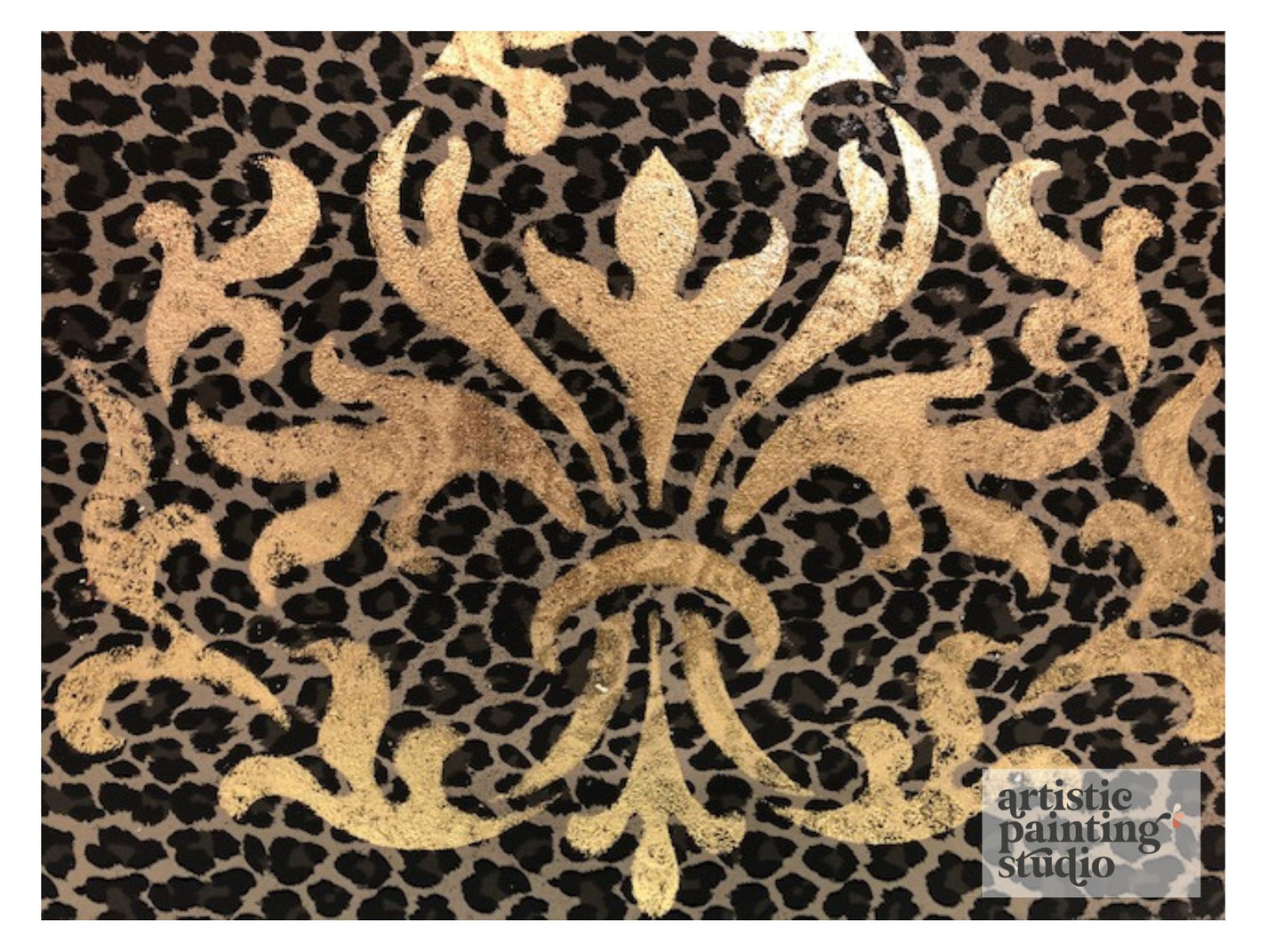 Wild Leopard Spots - Large - Gold Foil – Artistic Painting Studio