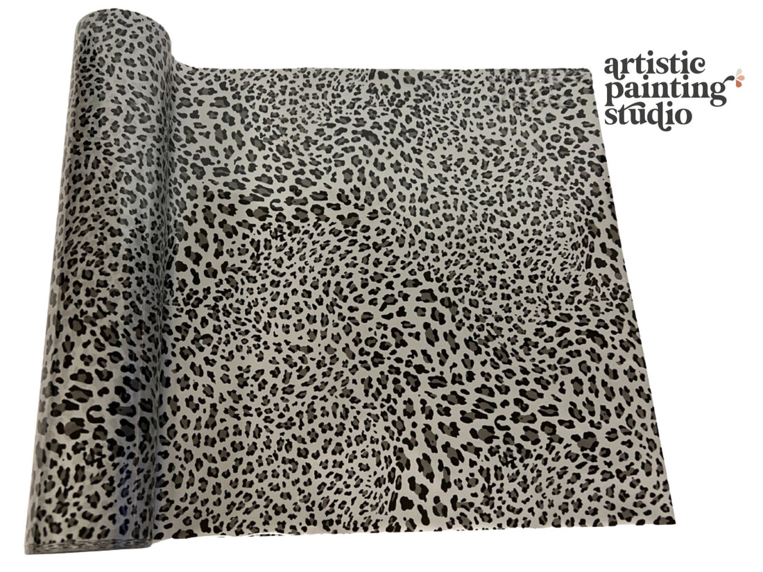 Wild Leopard Spots - Small - Silver Foil – Artistic Painting Studio