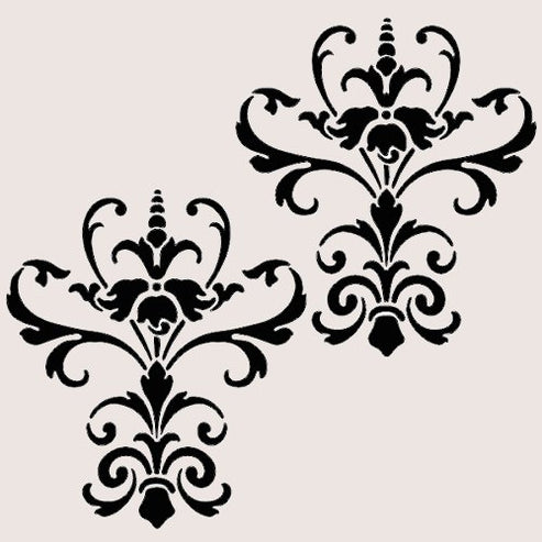 #1030R Grandeur Bombay Repeat Stencil – Artistic Painting Studio
