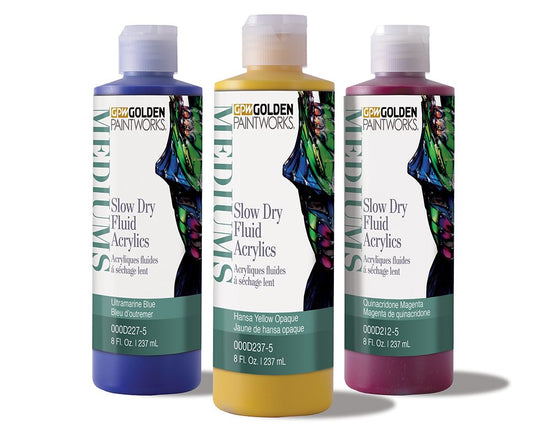 Slow Dry Fluid Acrylics – Artistic Painting Studio