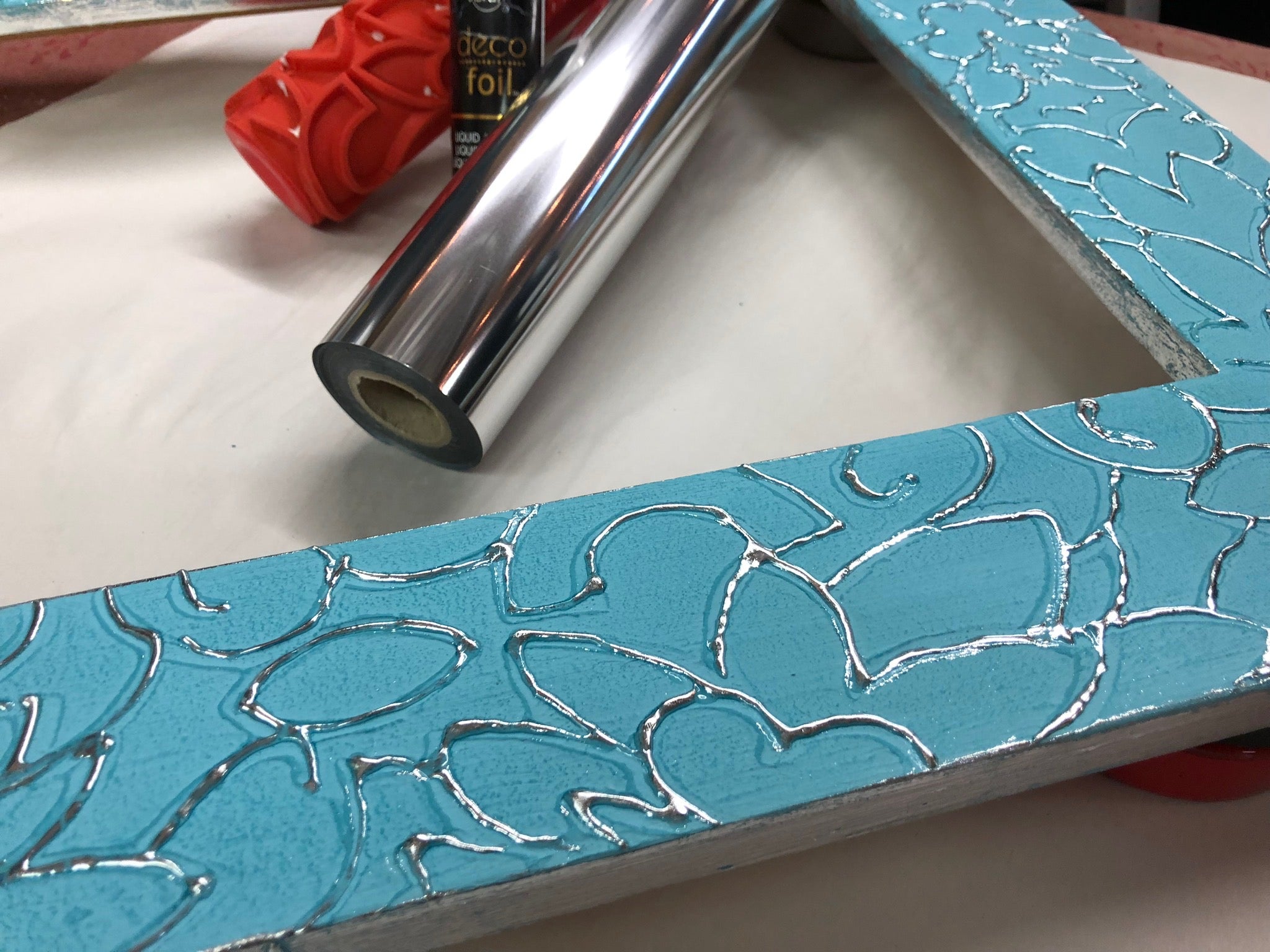 Lotus Liquid Metal Frame – Artistic Painting Studio