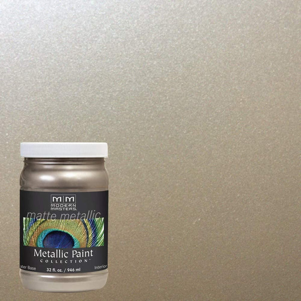 Metallic Paint Matte - Warm Silver – Artistic Painting Studio